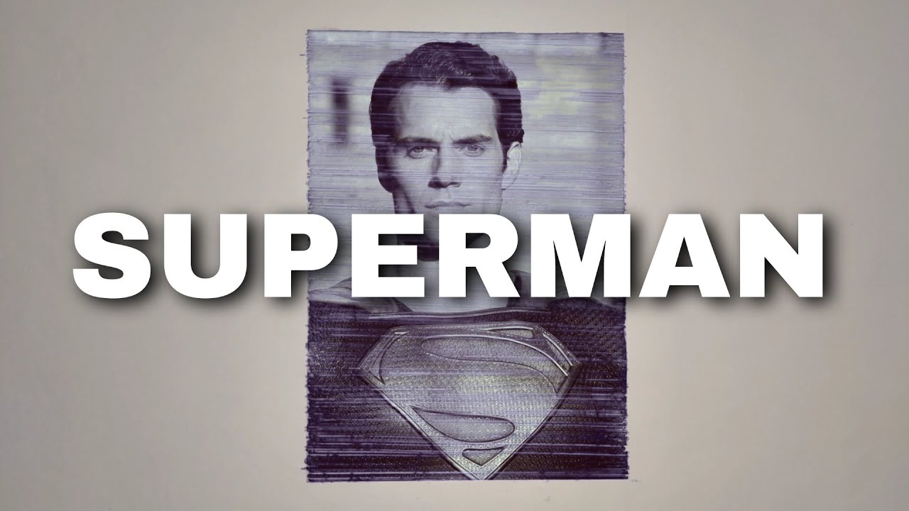 Handprint drawing with ruler ( SUPERMAN ) - YouTube