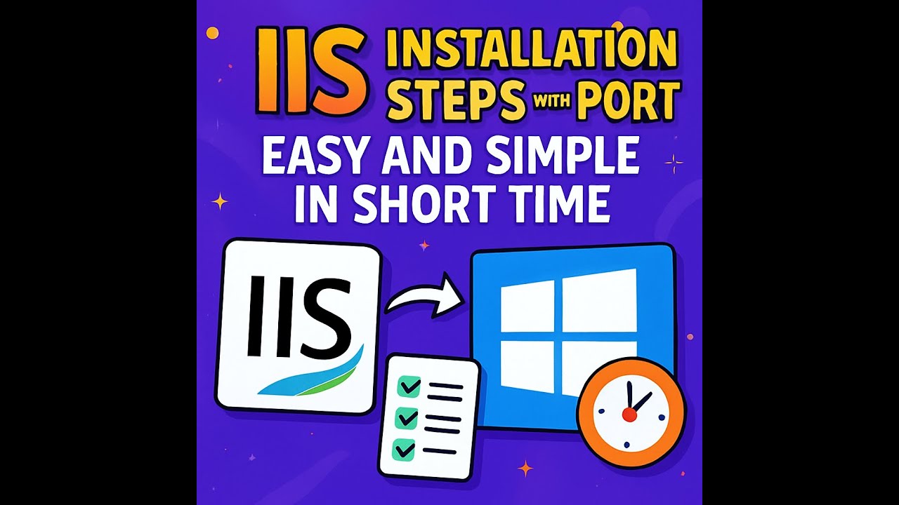 Simple Steps to Install IIS on Windows - YouTube
