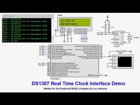 Positron8 DS1307 RTC Library Demo - YouTube