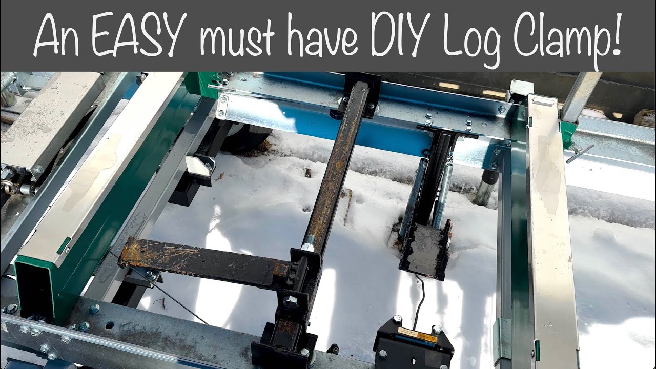Simple DIY Sawmill POWER Log Clamp how to video! #woodlandmills - YouTube