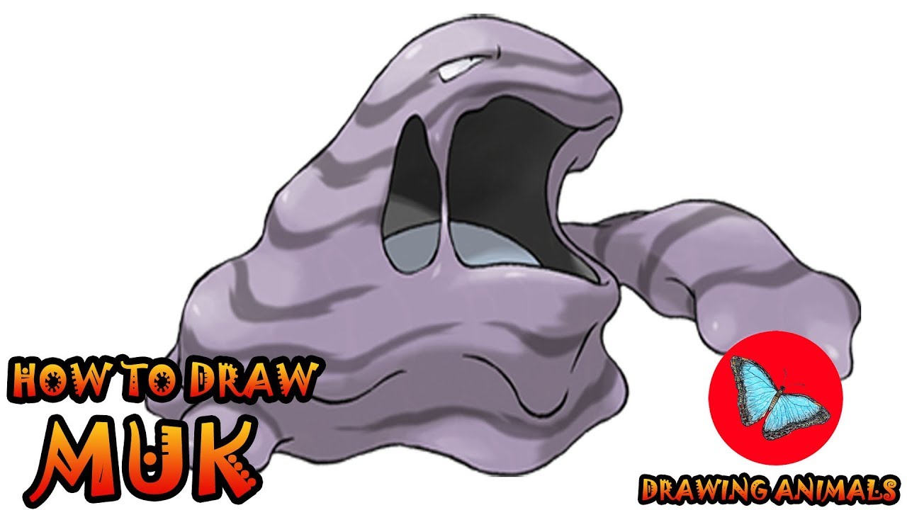 How To Draw Muk Pokemon | Drawing Animals - YouTube