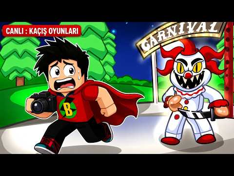 CANLI - ROBLOX'TA KAÇIŞ OYUNLARI (Escape The Carnival of Terror)