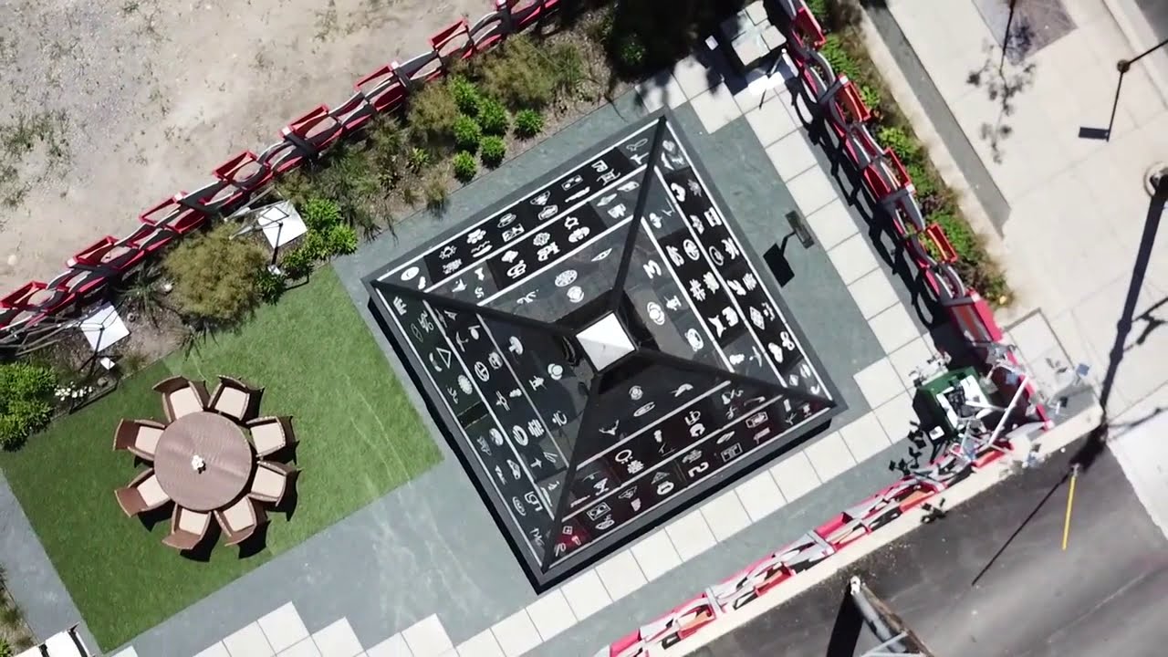 Nigerian Artist Shala creates Solar Pyramid in Chicago - YouTube