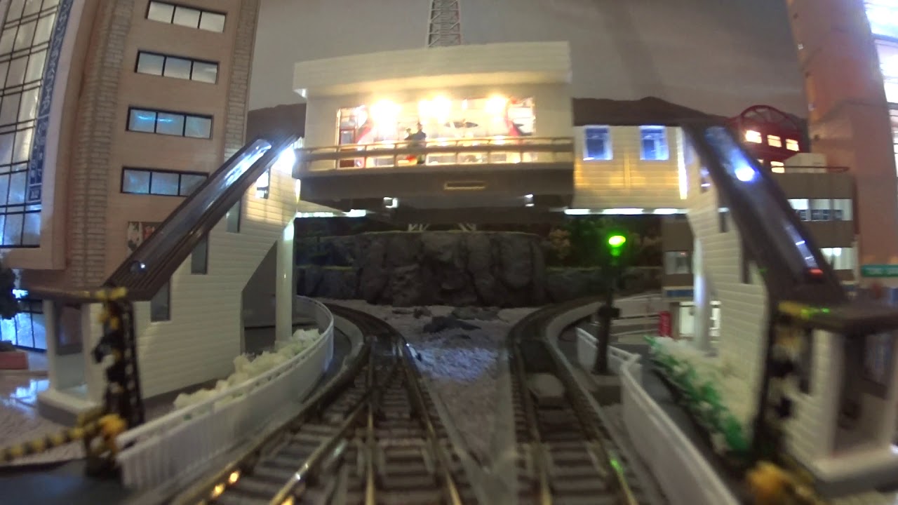 N Gauge layout using sony action camera as car cam. - YouTube