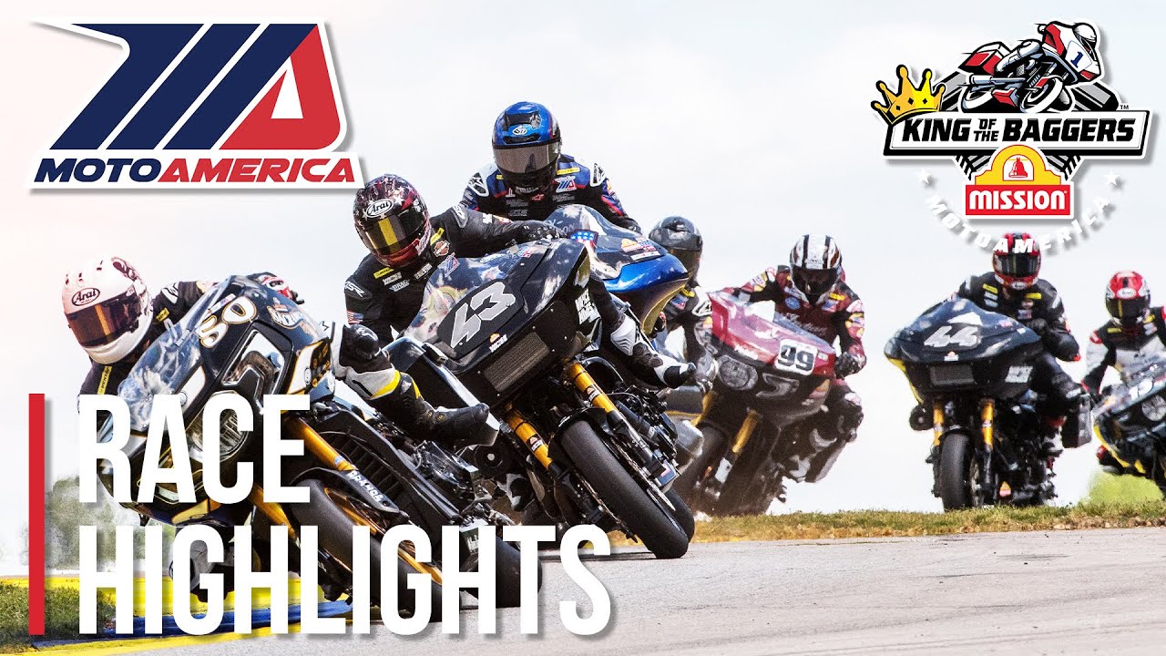 MotoAmerica Mission King of the Baggers Race Highlights at Road Atlanta ...
