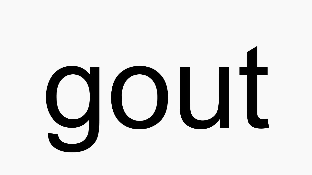 How to pronounce gout - YouTube