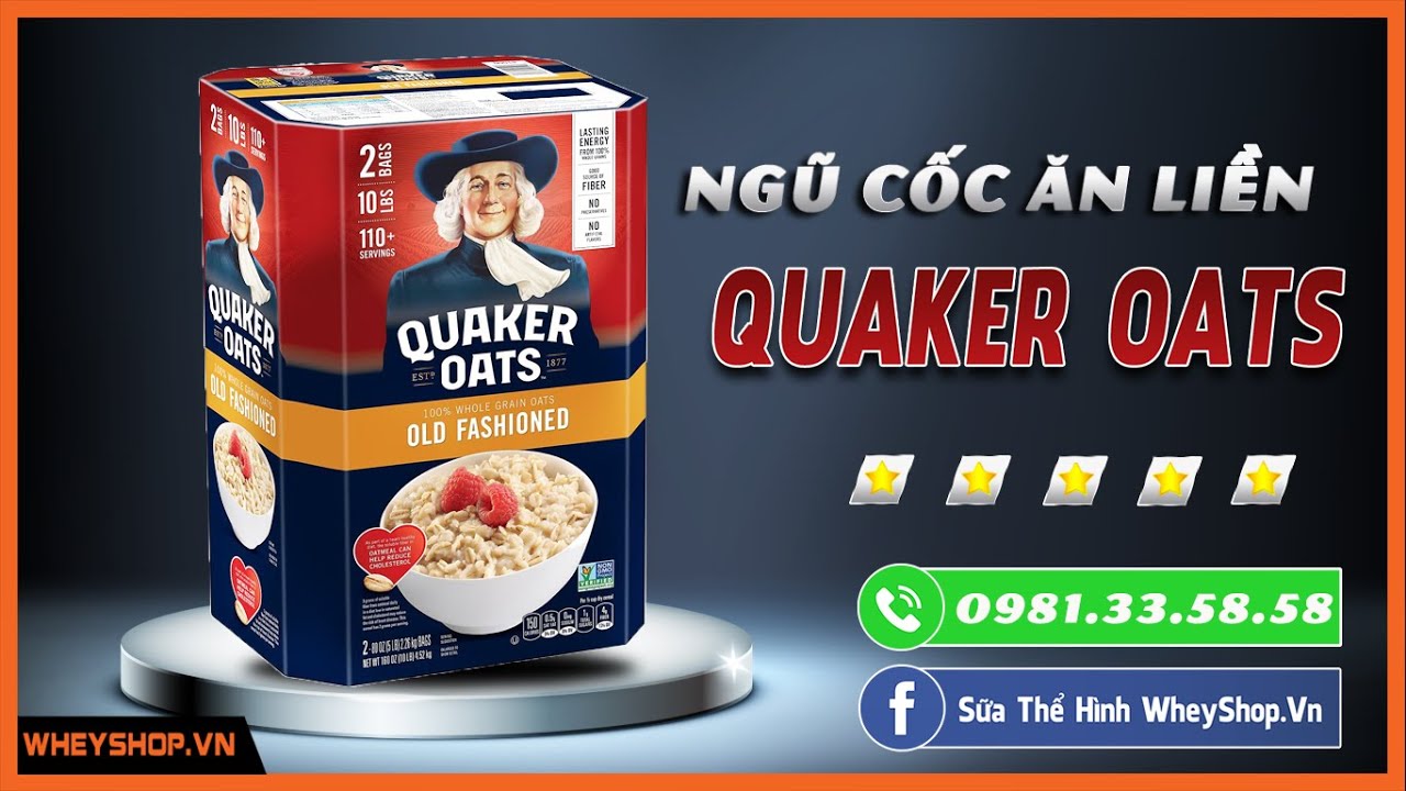 Review - Hướng Dẫn Sử Dụng Yến Mạch Quaker 10lbs ( 4,5kg ) - Bữa Phụ ...