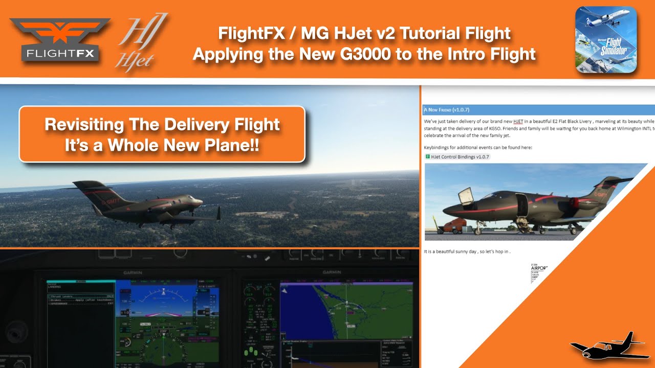 MSFS | FlightFX / MG HJet v2 RC1 | Tutorial Flight Review - YouTube