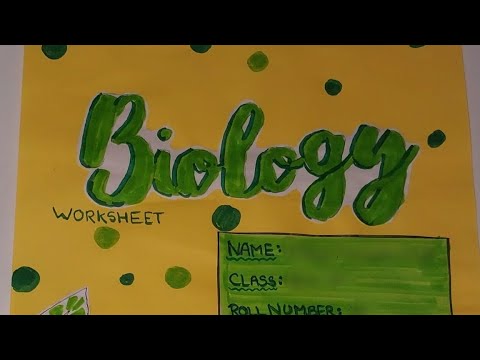 Biology Holiday homework front page design 😁🌟 - YouTube