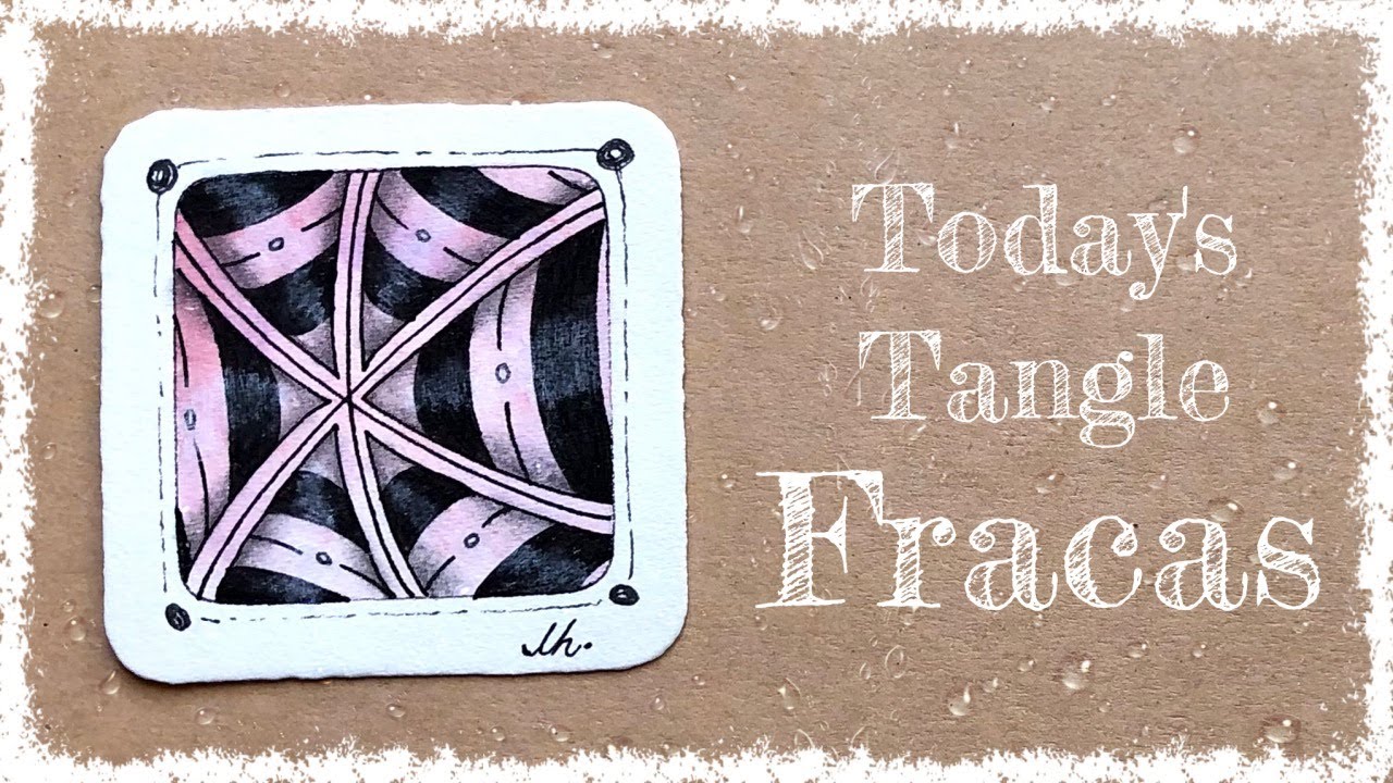 Zentangle for Beginners - Step by Step Tutorial for How to Draw Fracas ...