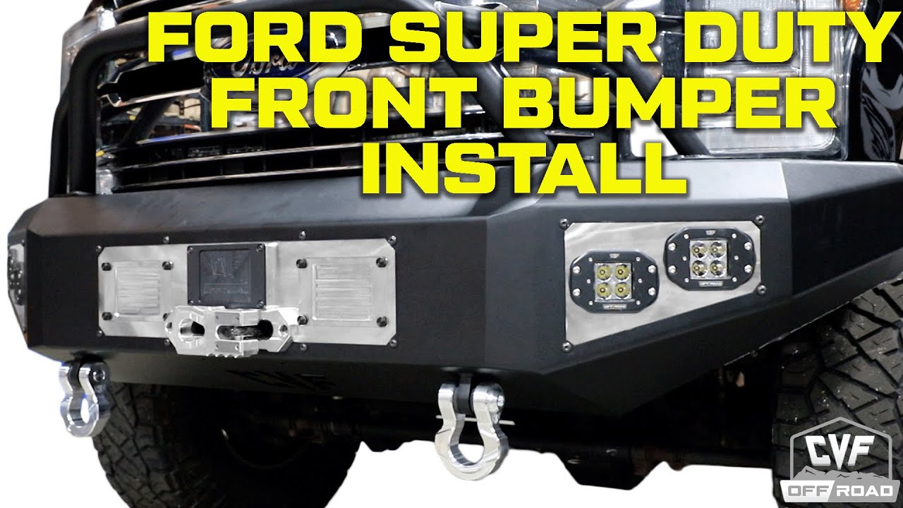 Ford Super Duty Front Bumper Install - YouTube