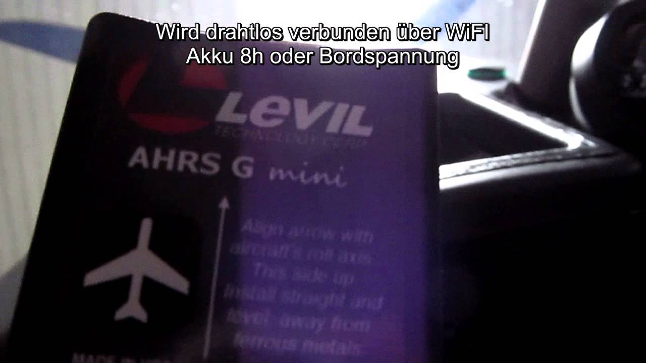 iPAD mini und LEVIL AHRS mini 02 2013 - YouTube