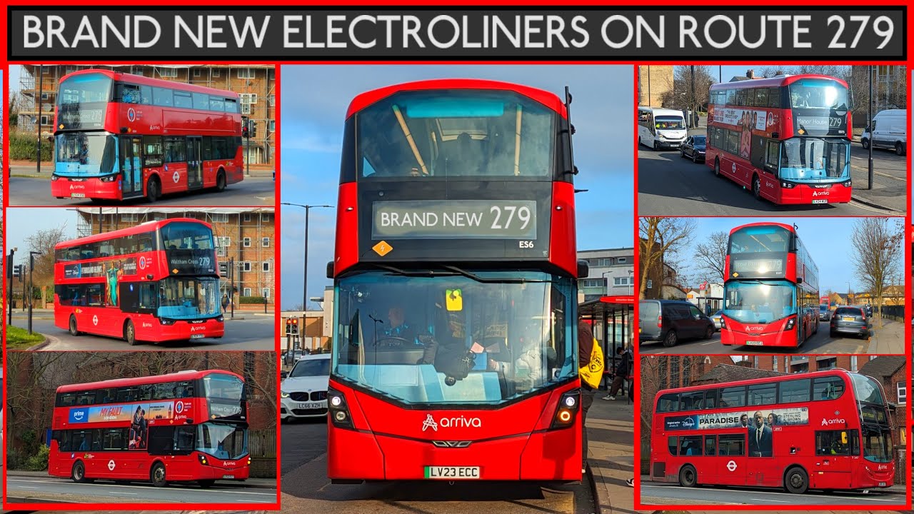 BRAND NEW ELECTROLINERS Now On Route 279! (Replacing Enviro400s) London ...