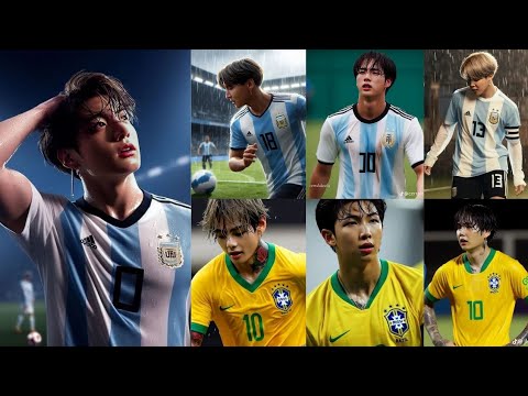 BTS FOOTBALL 💜 #bts #jungkook #taehyung #jimin #suga #jin #jhope #rm # ...