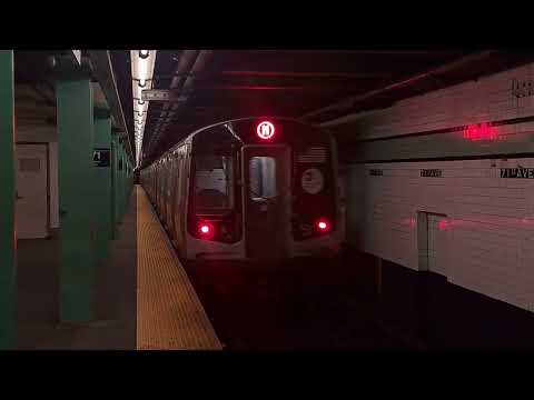 MTA: R179 M train and R179 F train action - YouTube