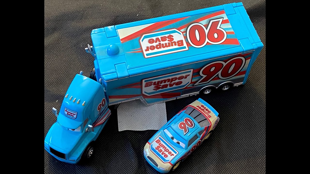 DISNEY PIXAR CARS 3 PONCHY WIPEOUT'S HAULER (BUMPER SAVE #90) - YouTube