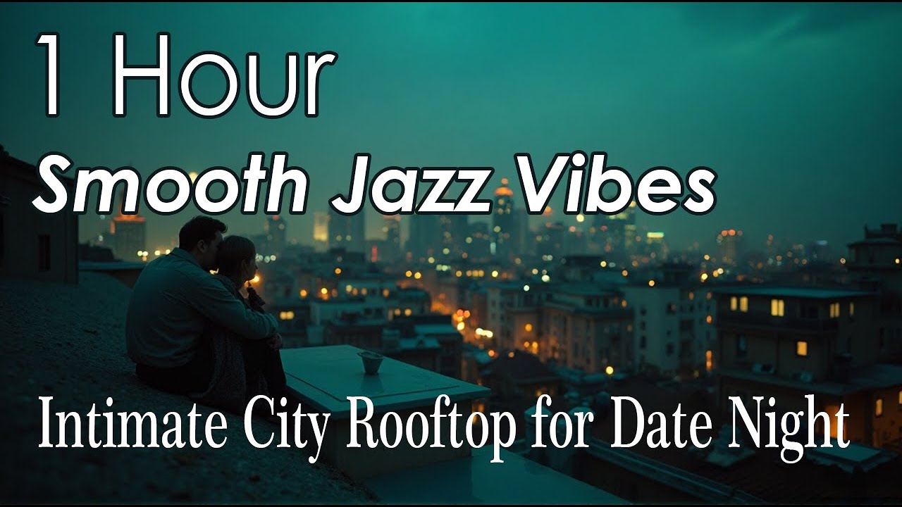1 Hour Smooth Jazz Vibes | Intimate City Rooftop for Date Night ...