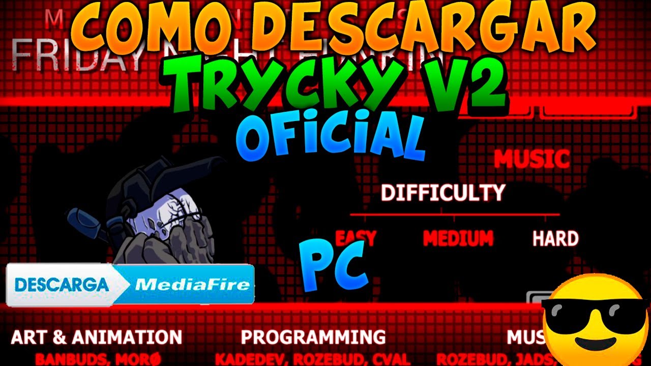 como descargar FNF TRICKY V2 MOD OFFICIAL en PC - YouTube