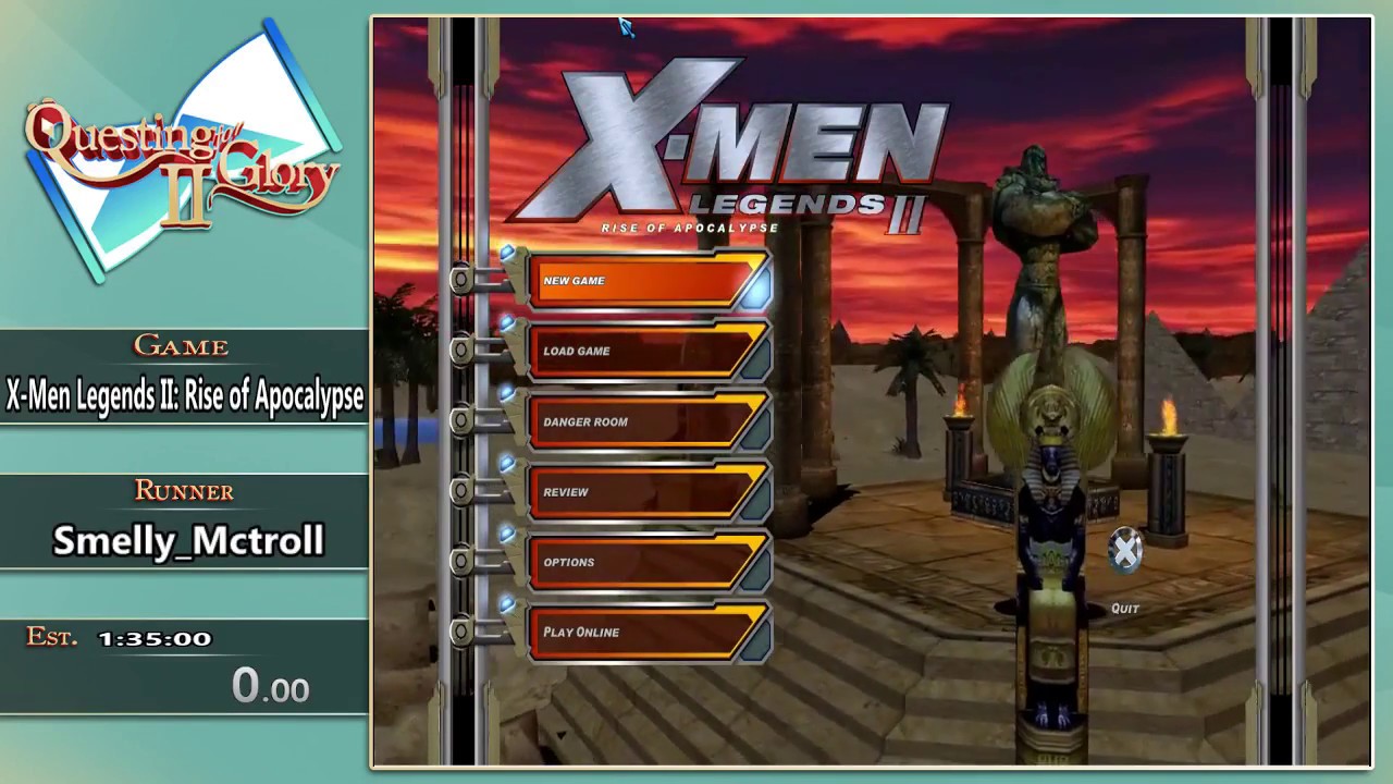 Questing for Glory 2: X-Men Legends II: Rise of Apocalypse NG Easy by ...