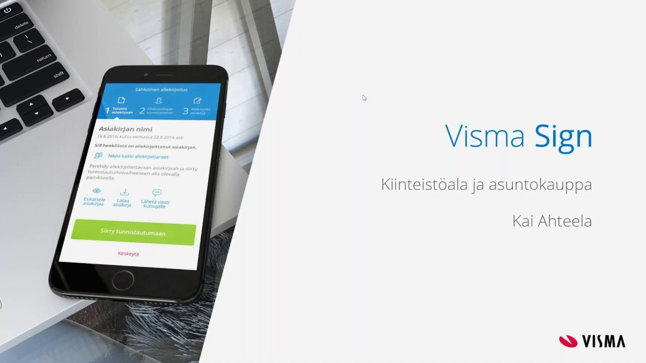 Visma Sign webinaari: Allekirjoita kiinteistöalan asiakirjat ...