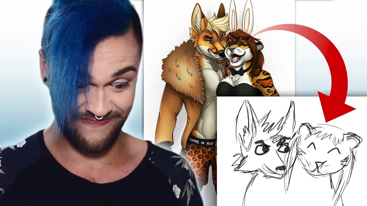 DRAWING FRIENDS FURSONAS PERFECTLY - YouTube