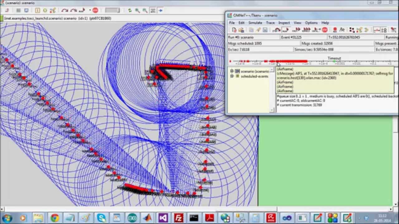 CONGESTION CONTROLLED COORDINATOR BASED MAC VANET Omnet Simulation - YouTube