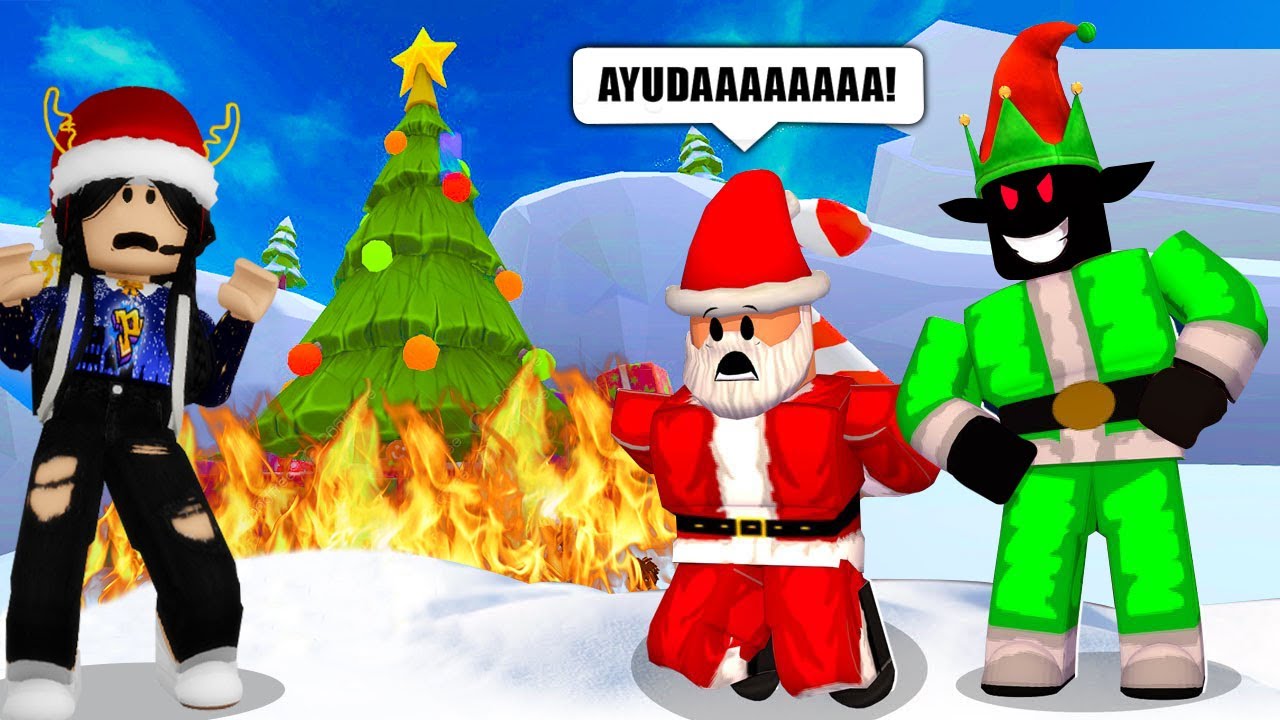 SALVO A SANTA DE UN ELFO MALVADO que se roba los regalos de Navidad ...