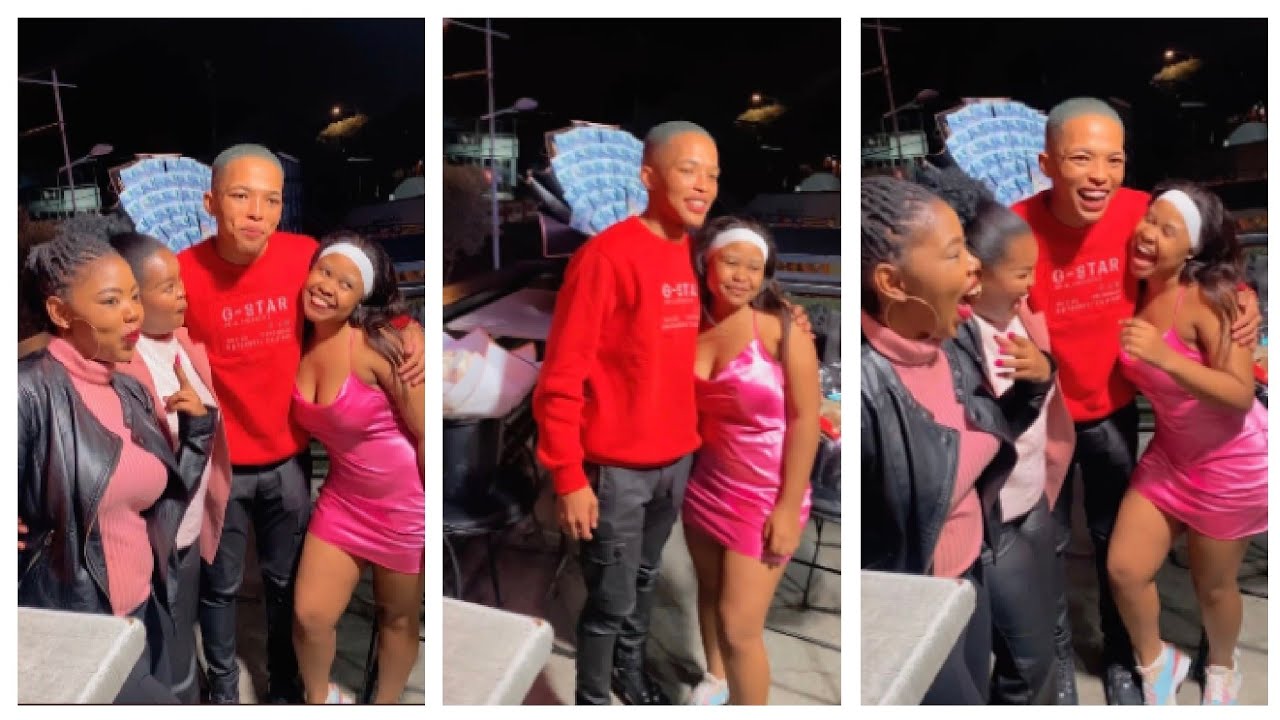 Thabang finally meets with his real girlfriend/Thabang preparing to ...