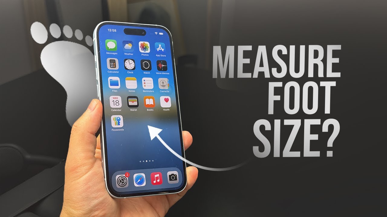 How to Measure Foot Size in iPhone (tutorial) - YouTube