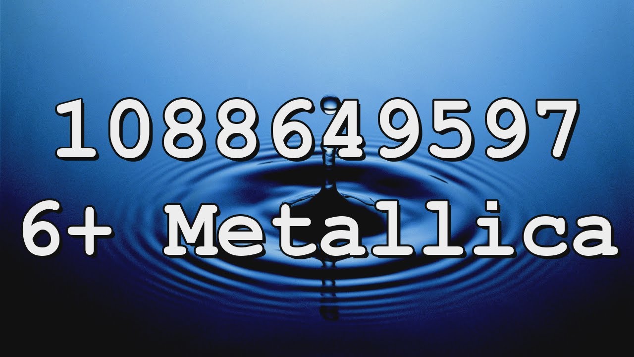 Metallica Roblox Song IDs - YouTube