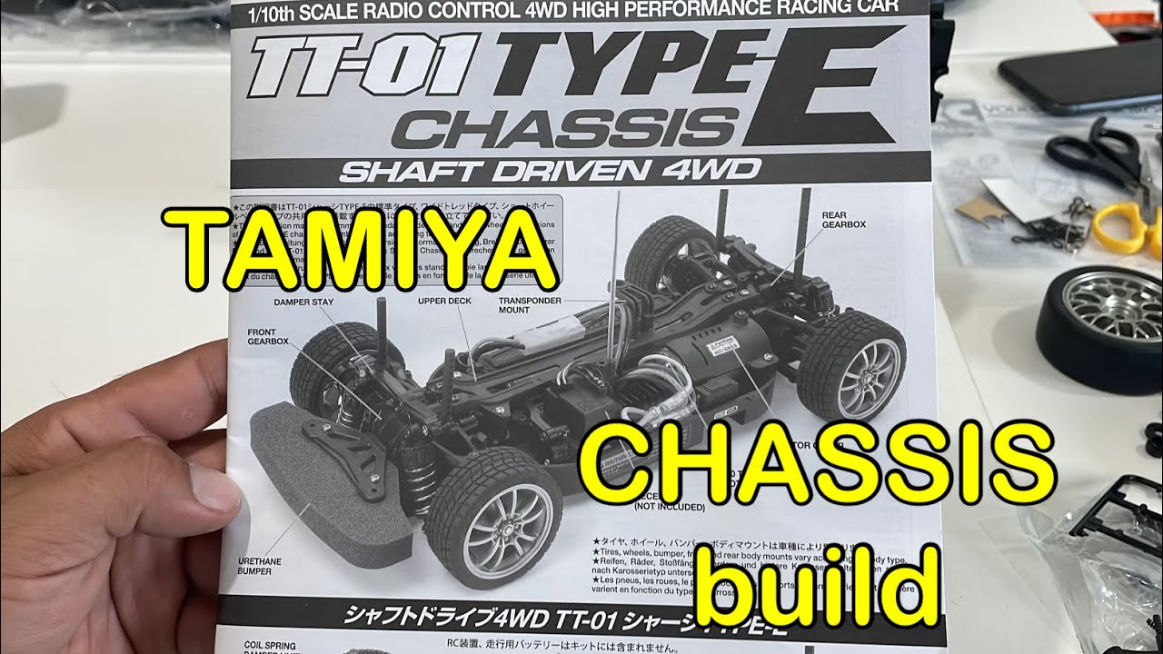 TAMIYA TT-01E chassis build.. FIRST TIME the tricky stuff DIY - YouTube