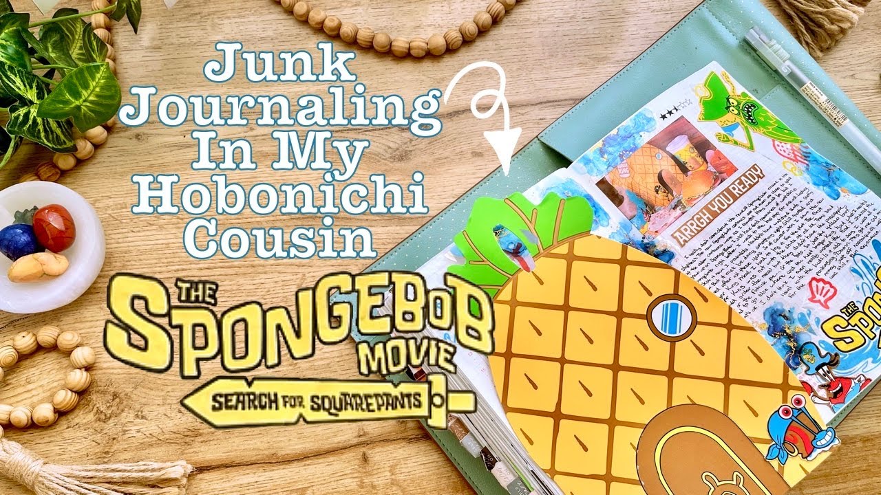 Junk Journal With Me In My Hobonichi Cousin | SpongeBob - YouTube