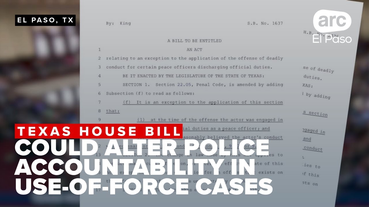 Texas bill could alter police accountability in use-of-force cases ...