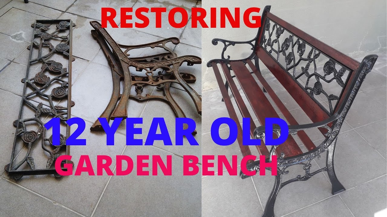 GARDEN BENCH RESTORATION AND REPAIR - YouTube