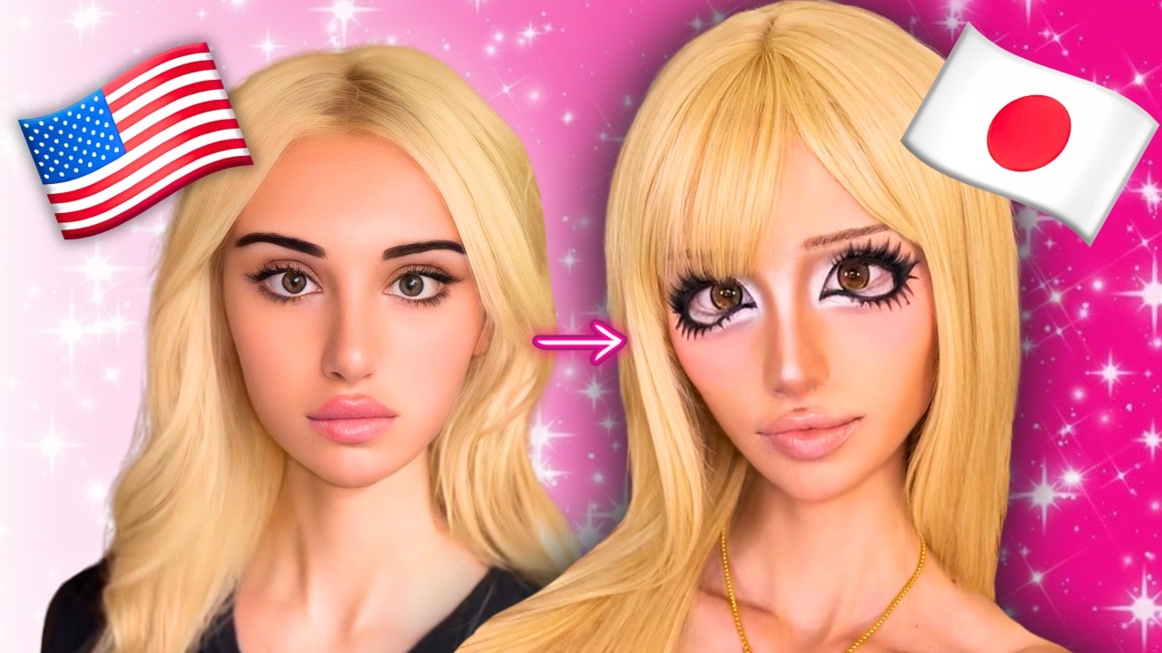 I Tried VIRAL Asian Makeup Styles (on Non-Asian Features) - YouTube