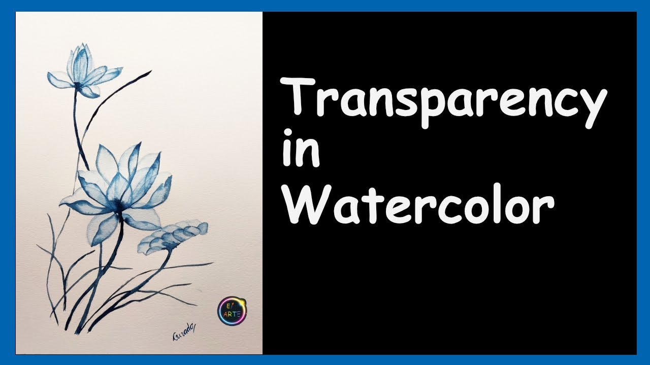 Working with Transparency in Watercolor #easydrawing #watercolor # ...