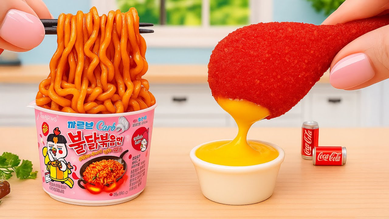 How to make Buldak Cheese Noodles🌶️🧀 delicious, authentic Korean spicy ...