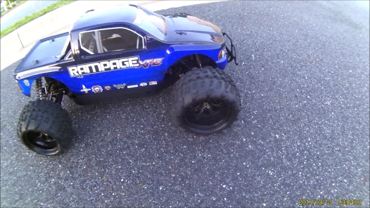 Redcat Rampage XTE Stock Speed Run - YouTube