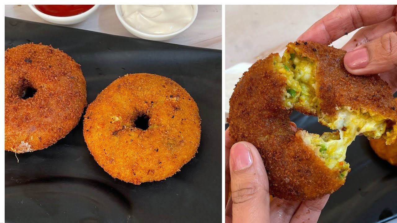 Crispy Cheesy Donuts Recipe | Cheese Stuffed Crispy donuts | Trending ...