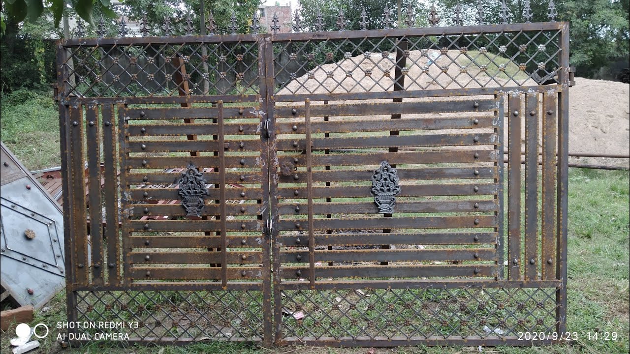 main gate pipe design .how make pipe gate - YouTube