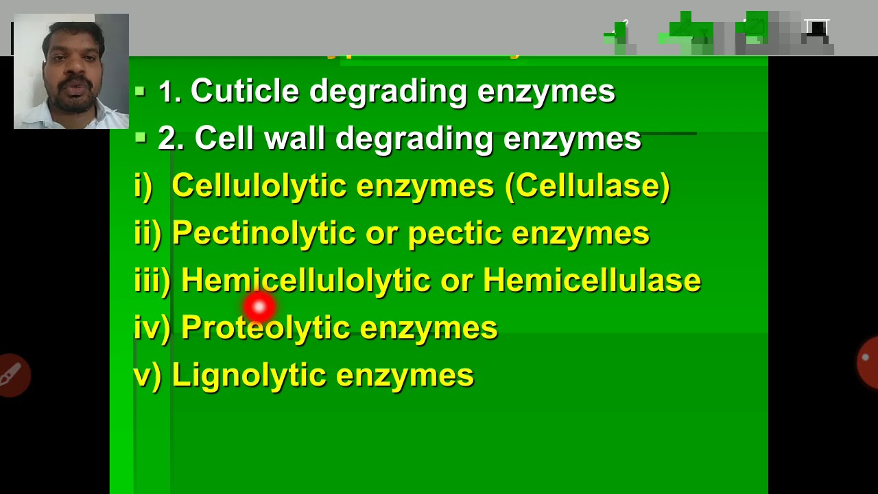 Lecture 12 - Role of Enzymes in Pathogenesis - Bio chemical weapons ...