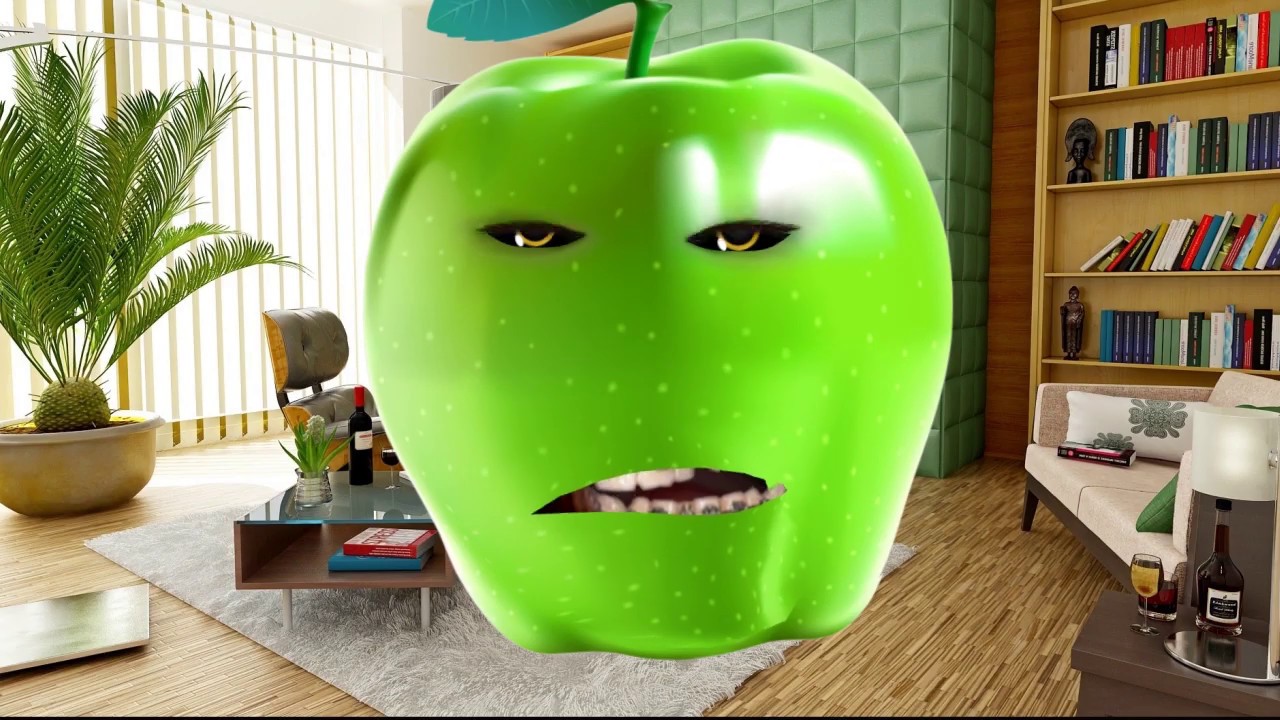 Apple in talking mode CGE Cartoons - YouTube