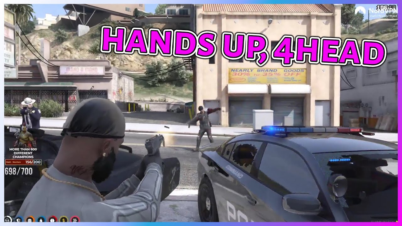 4HEAD Claps Cops After A Failed M-Run | NoPixel GTA RP - YouTube