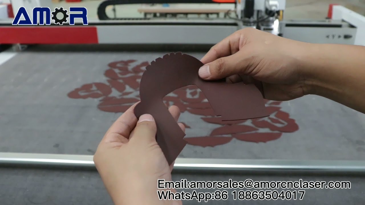 CNC leather cutting machine that can cut and perforate on leather ...