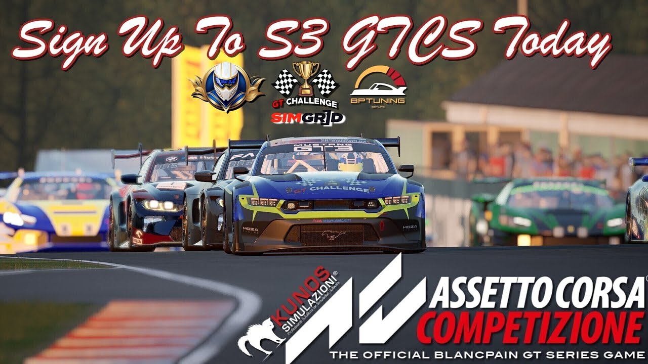 LIVE S3 GTCS Races & Practice - Come Join Our New Championship ...