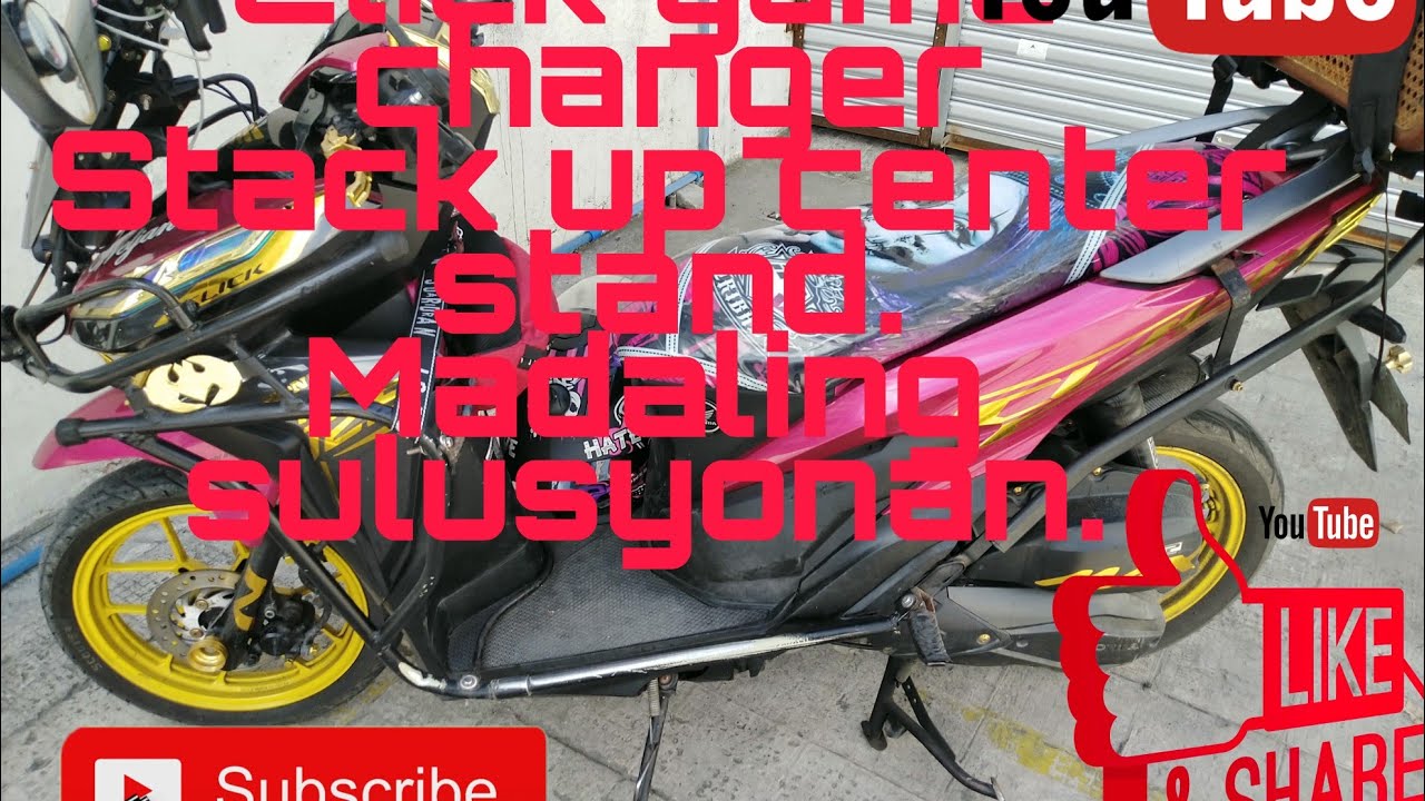 Click 125 center stand. Stack up. - YouTube