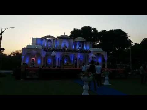 Rajwada decoration set Thopte lawns - YouTube