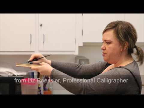 Modern Calligraphy Workshop at Fuller Craft Museum - YouTube