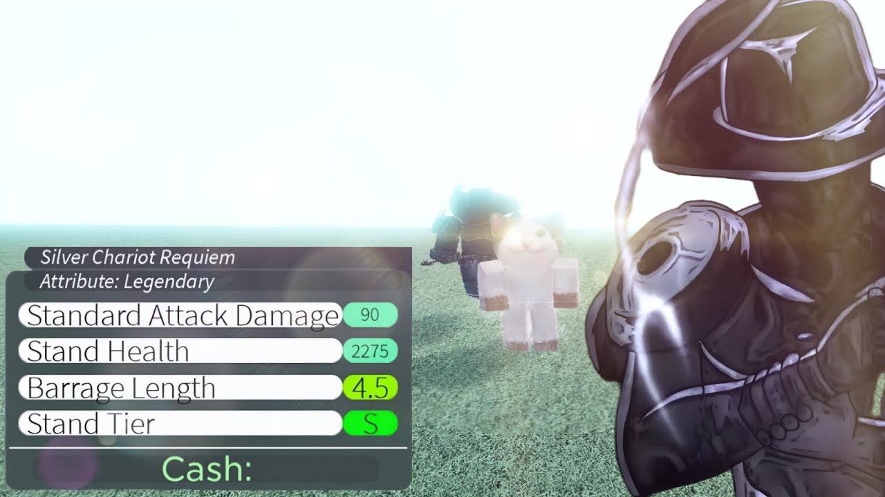 Showcase Silver Chariot Requiem Legendary | Stand Upright Rebooted ...