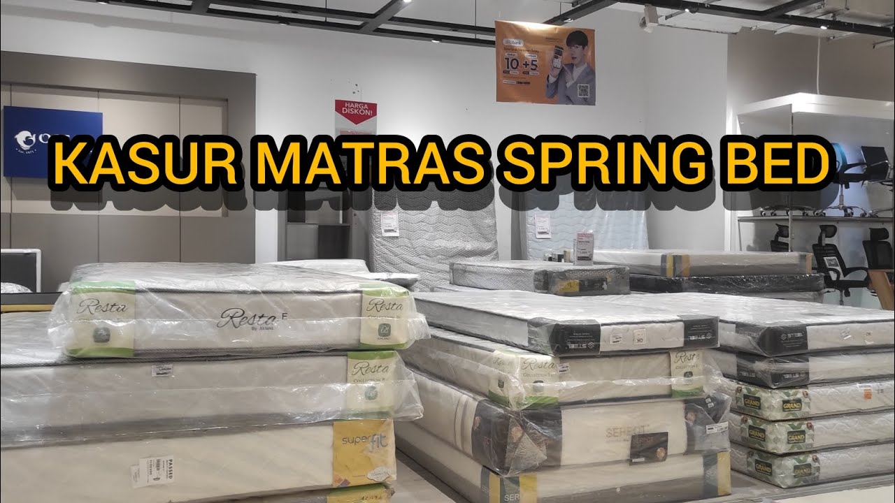KASUR MATRAS SPRING BED HARGA AKHIR TAHUN - YouTube